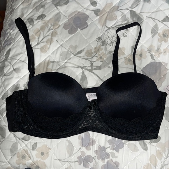 Auden | Intimates & Sleepwear | Nwt Black Plunge Coverage Push Up ...